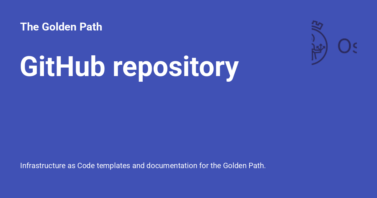 Github Repository The Golden Path